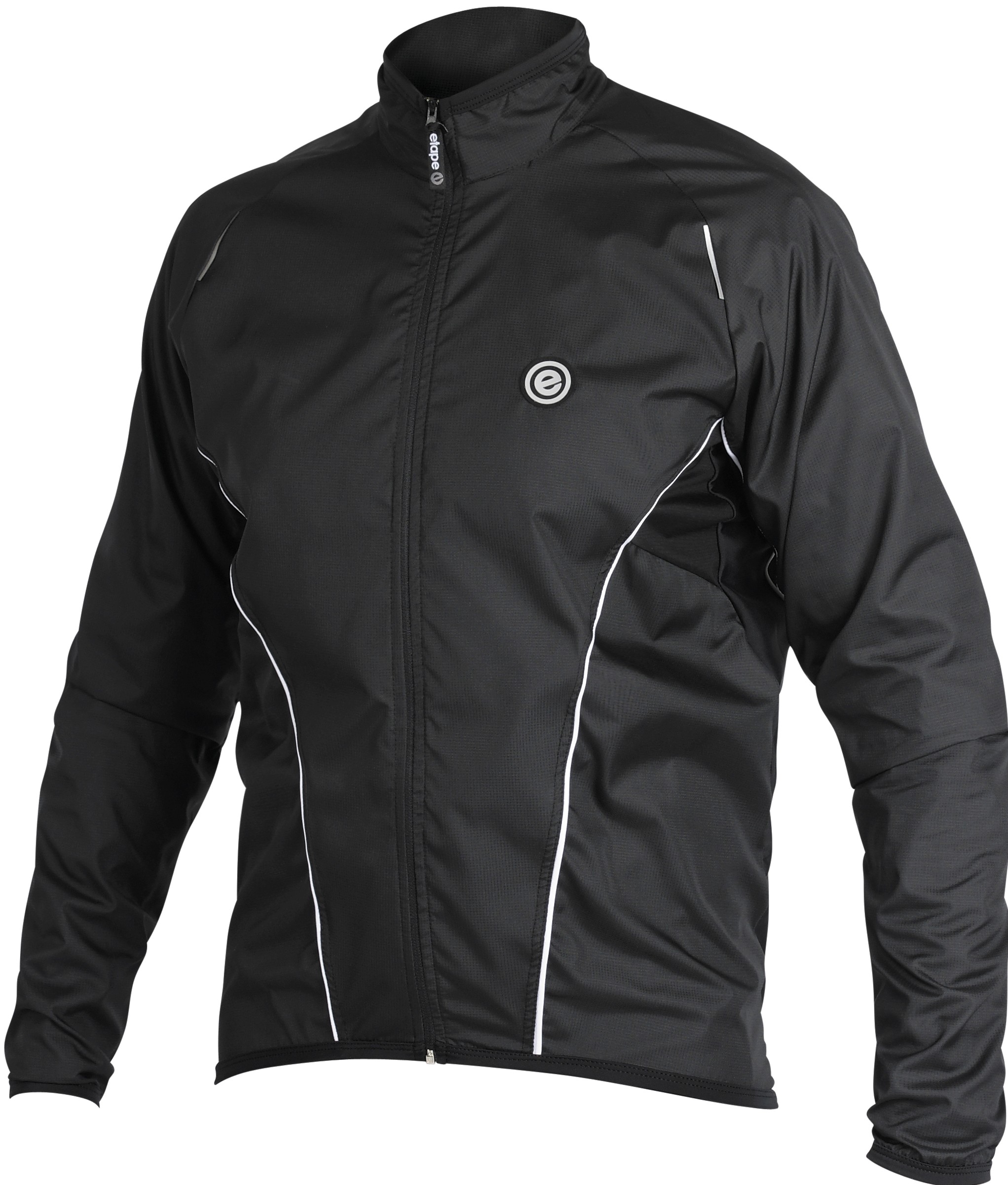 Kurtka na rower, wiatrówka Etape VENTO - czarny z białym roz. S