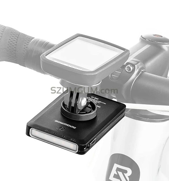 Rockbros JP008 4w1 - powerbank z mocowaniem na garmina, oświetleniem i uchwytem z dołu na kamerę ...