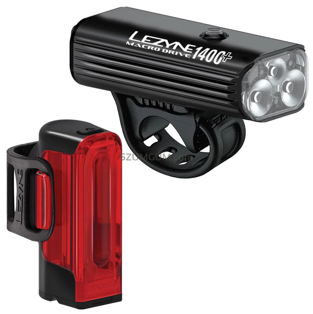 Komplet lamp Lezyne Macro Drive 1400+ / Strip Drive Pro 400+